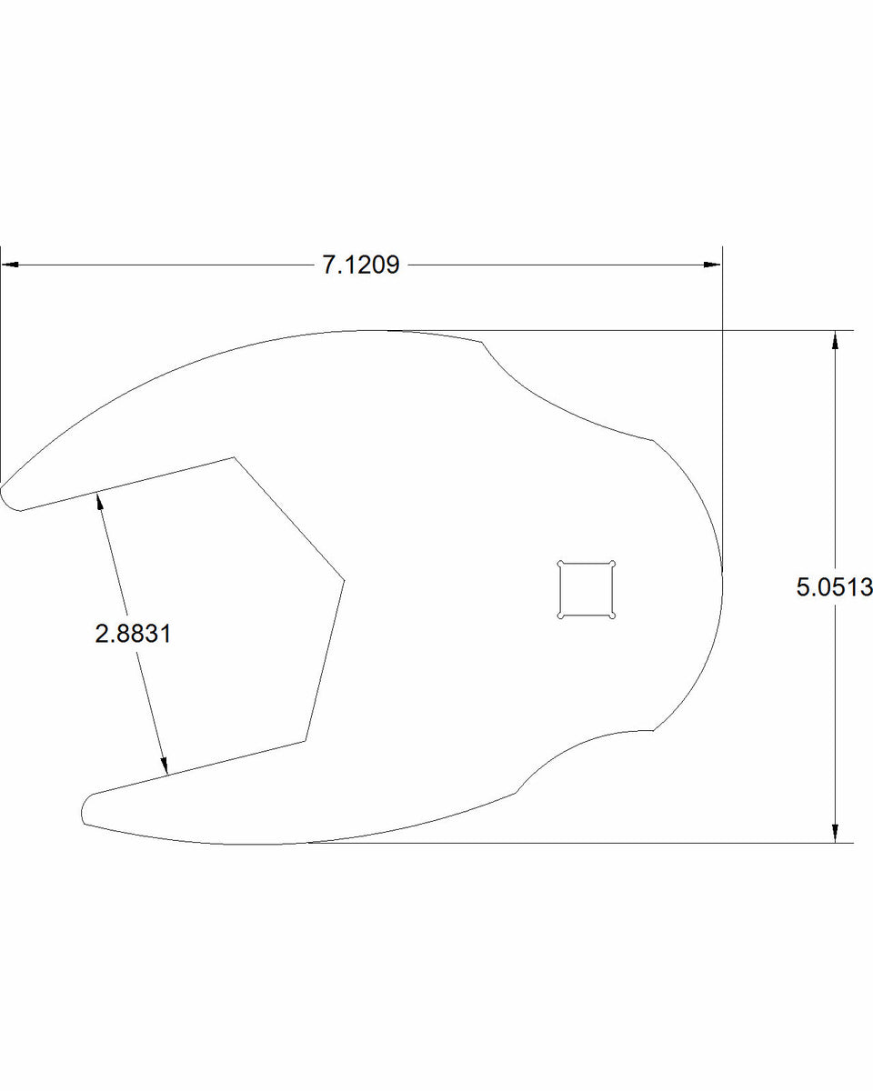 2 7/8 Crows foot adapter drive selectable – Mass Fabricator