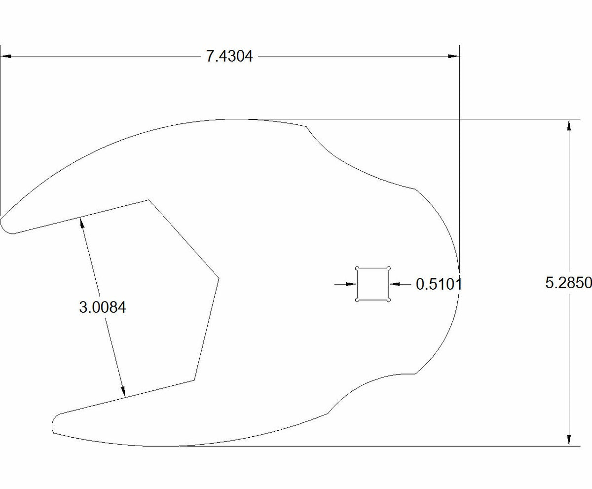 3inch Crows foot adapter drive selectable – Mass Fabricator