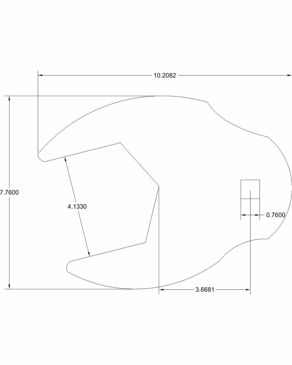 4 1/8 in Crows foot adapter – Mass Fabricator