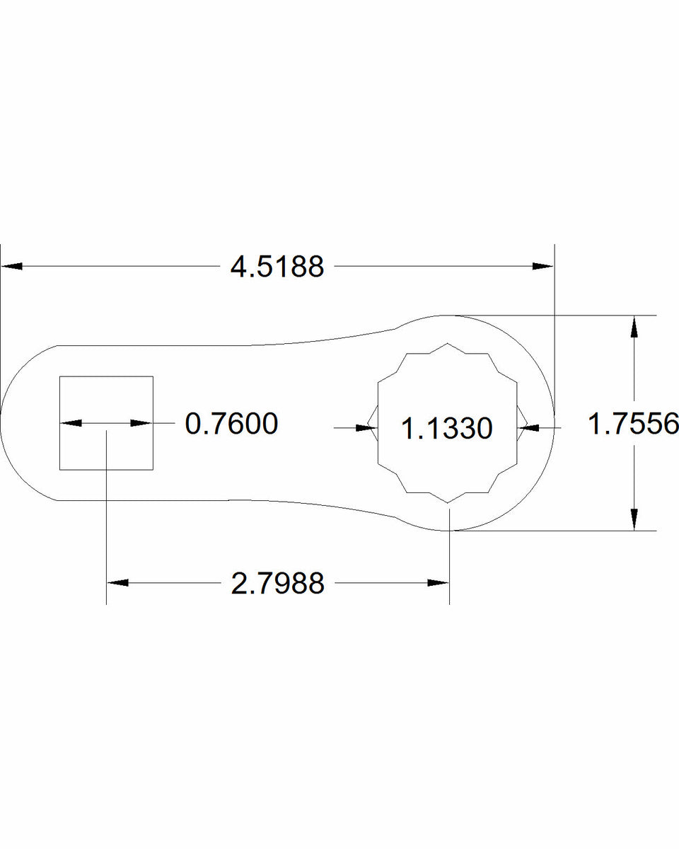 1 1/8 torque adapter drive selectable 4.5 inch long – Mass Fabricator