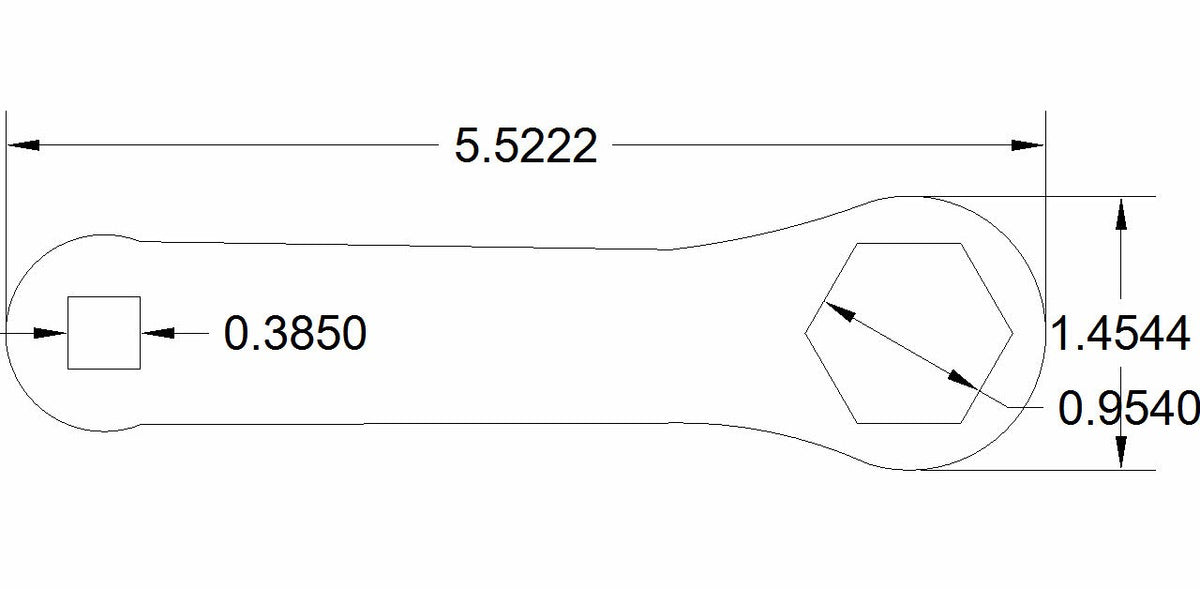 24mm Bulletproof torque adapter 6 point – Mass Fabricator