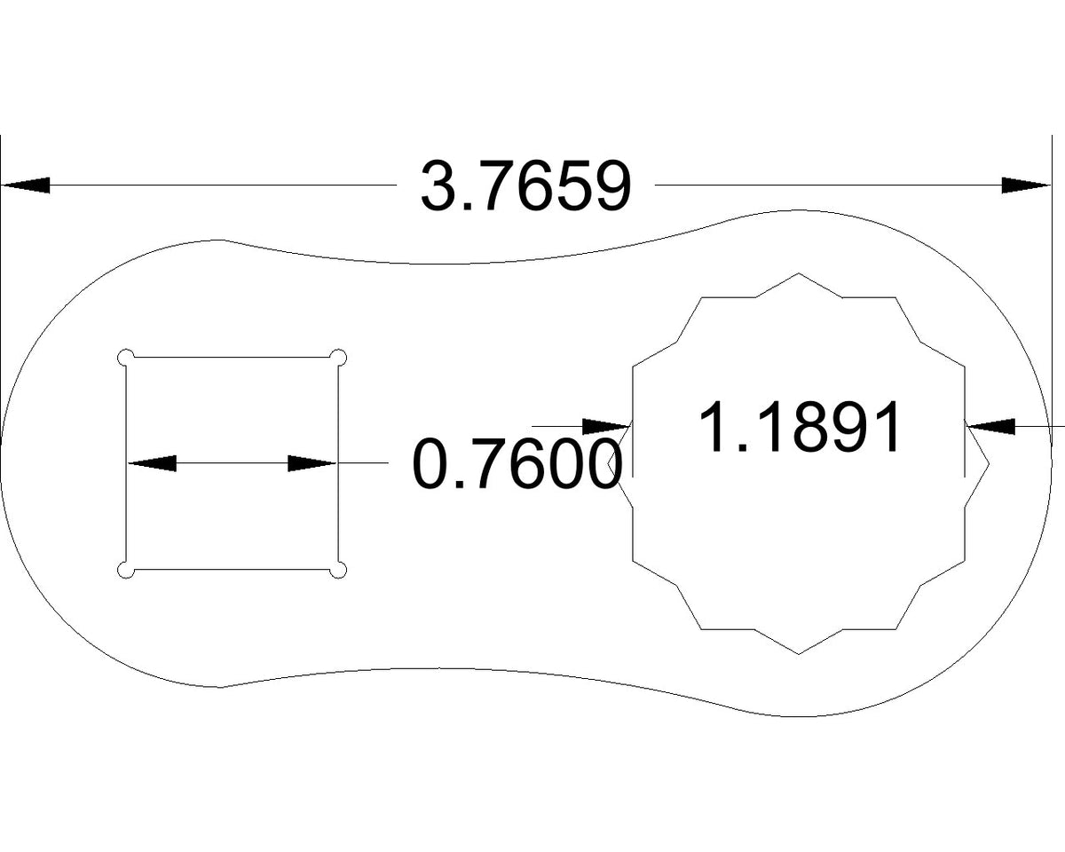 Bulletproof Dog Bone 30mm 2inch Center-to-Center – Mass Fabricator