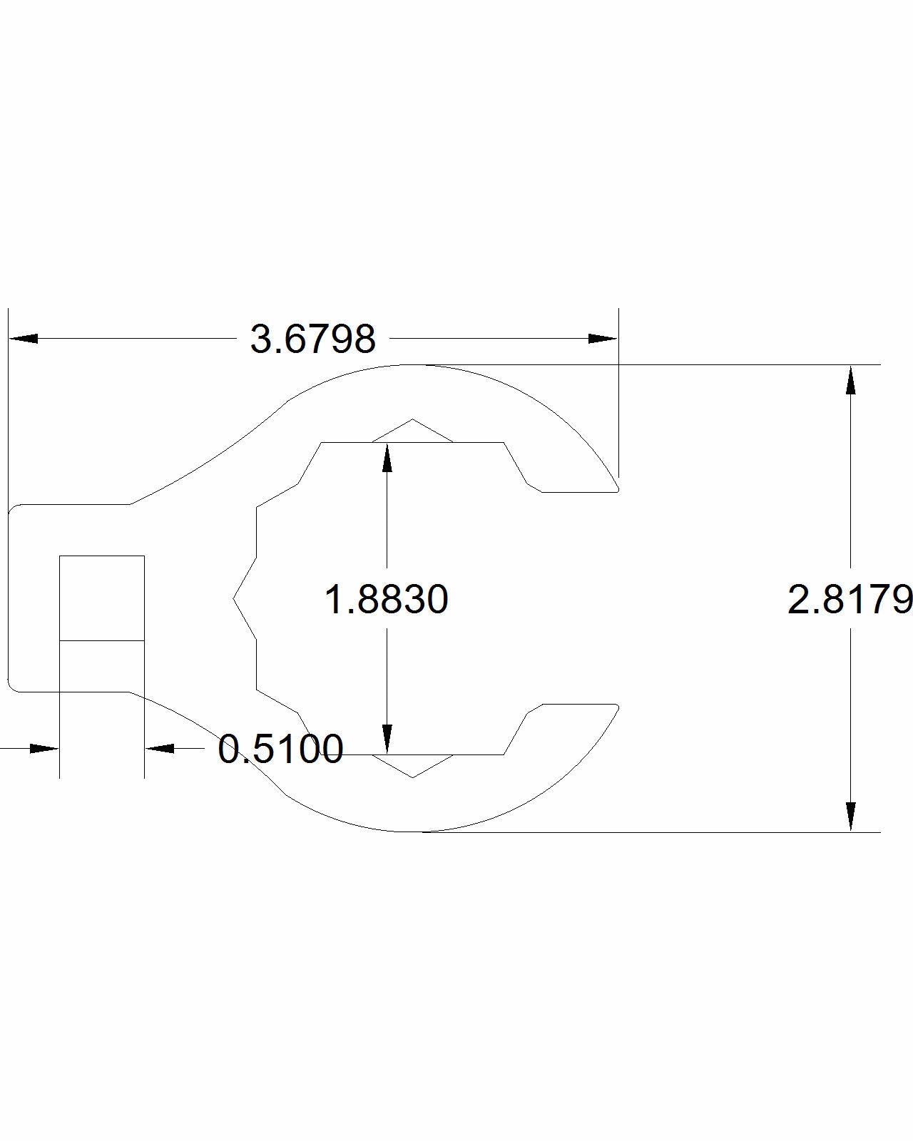 Bulletproof 1-7/8" Hydraulic Crows Foot Torque Adapter – Mass Fabricator
